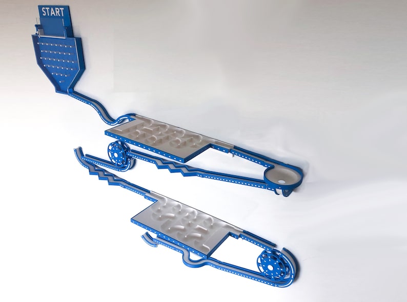 Racing Edition | Infinity Trax 3D Printable Modular Magnetic Marble Run ...