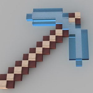 Pioche minecraft modèle 3D | Etsy