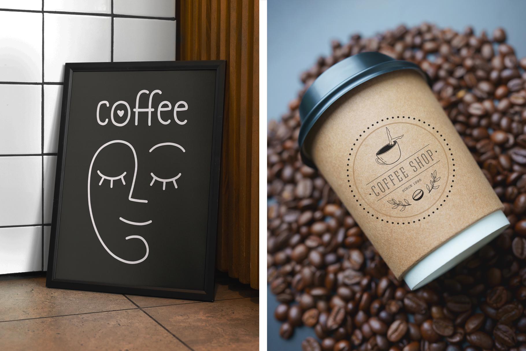 Coffee Doodle Clipart Bundle | Hand-drawn Coffee Illustrations SVG, PNG ...