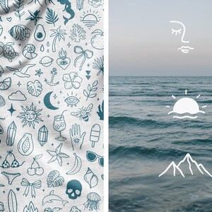 Summer Doodle Bundle | Cute Hand-drawn Vector Summer Clipart SVG, PNG ...