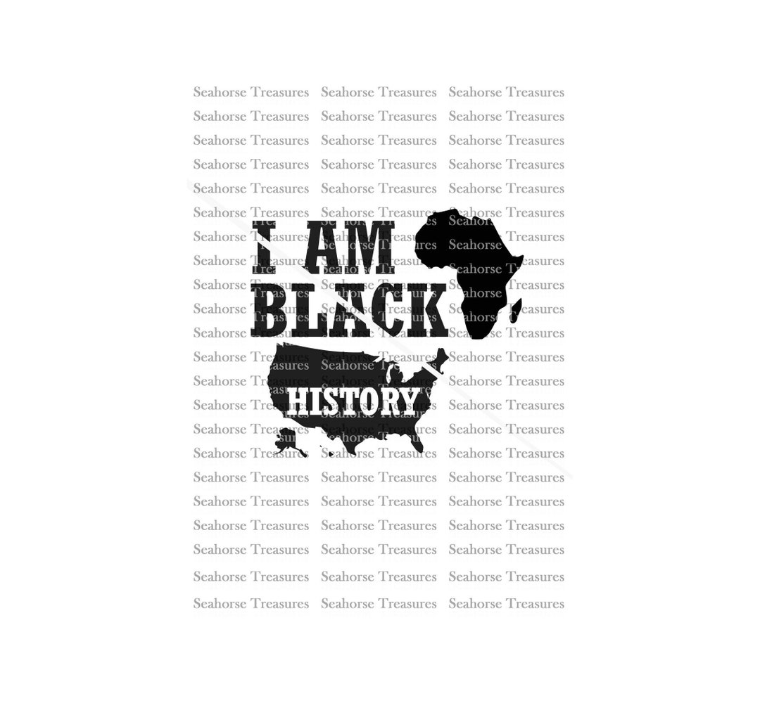 Digital Svg Black History I Am Black History Svg Pdf Png Etsy