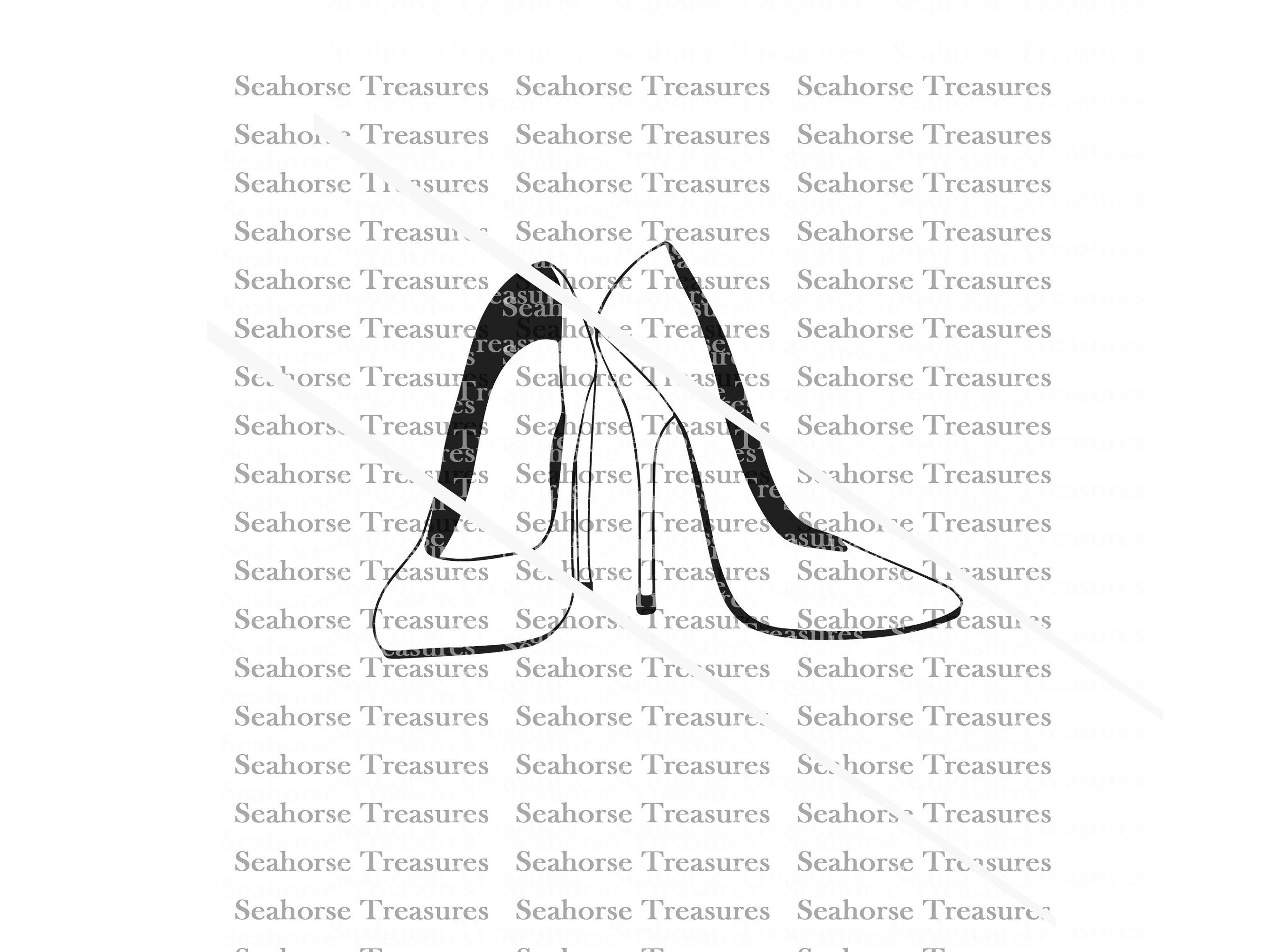 Digital SVG High Heels Svg, Womens Heels, Pdf Png Jpg, Silhouette ...