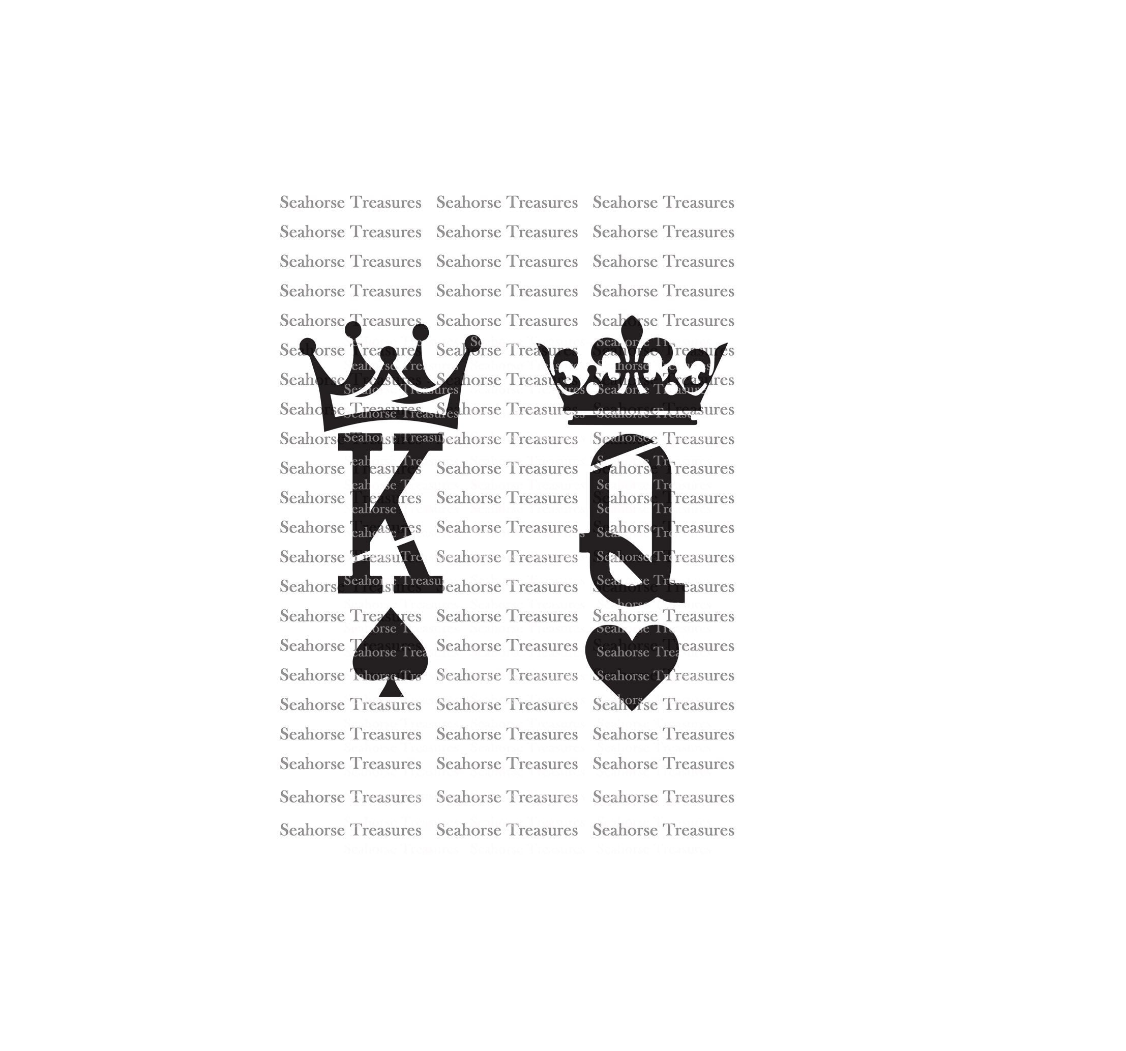 Digital SVG King and Queen, Couples, King Svg, Queen Svg, Crown King ...