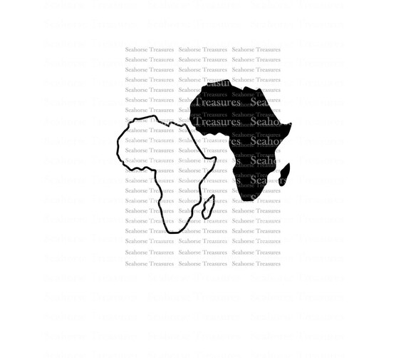 Digital SVG Africa Svg African Continent Svg South Africa | Etsy