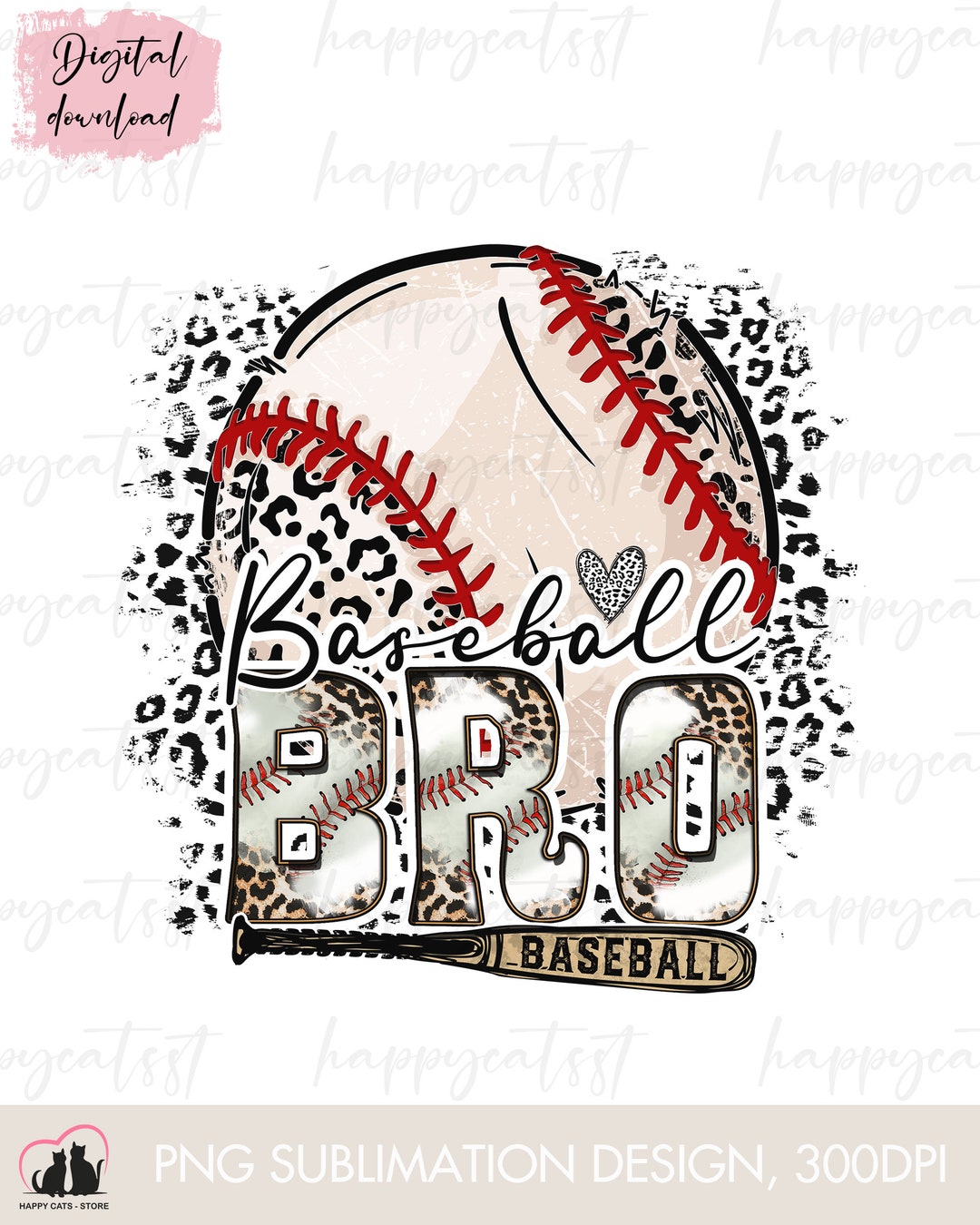 Baseball Brother Leopard PNG Bro PNG Brother Designs Downloads Baseball ...