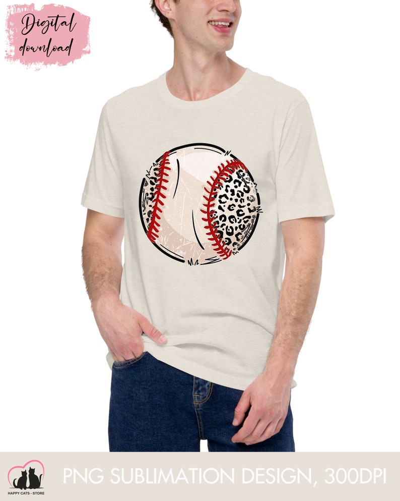 Hand Drawn Baseball Sublimation Design Retro Baseball - Etsy