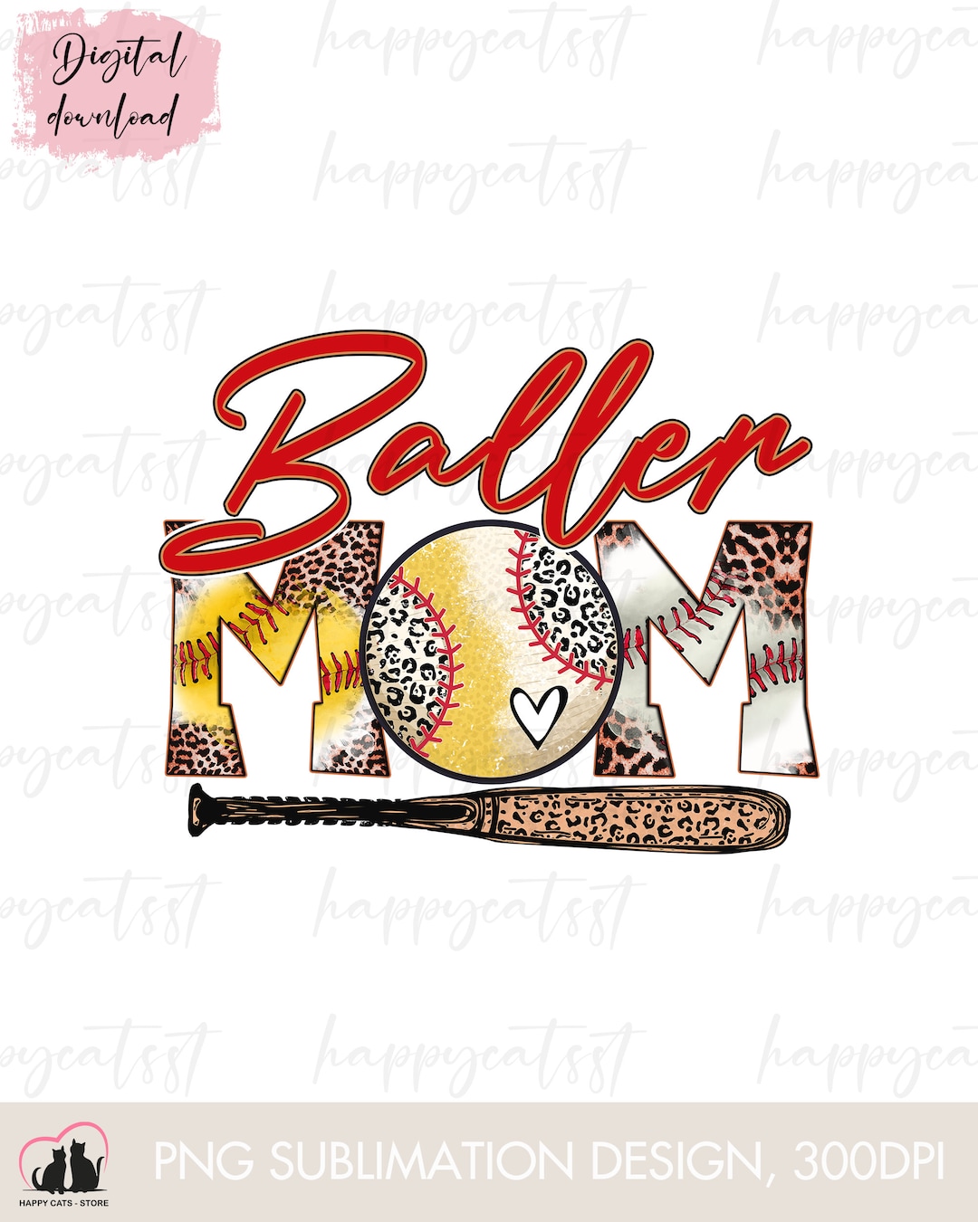 Baller Mom Baseball Softball PNG Split Half Baseball Softball PNG Files ...