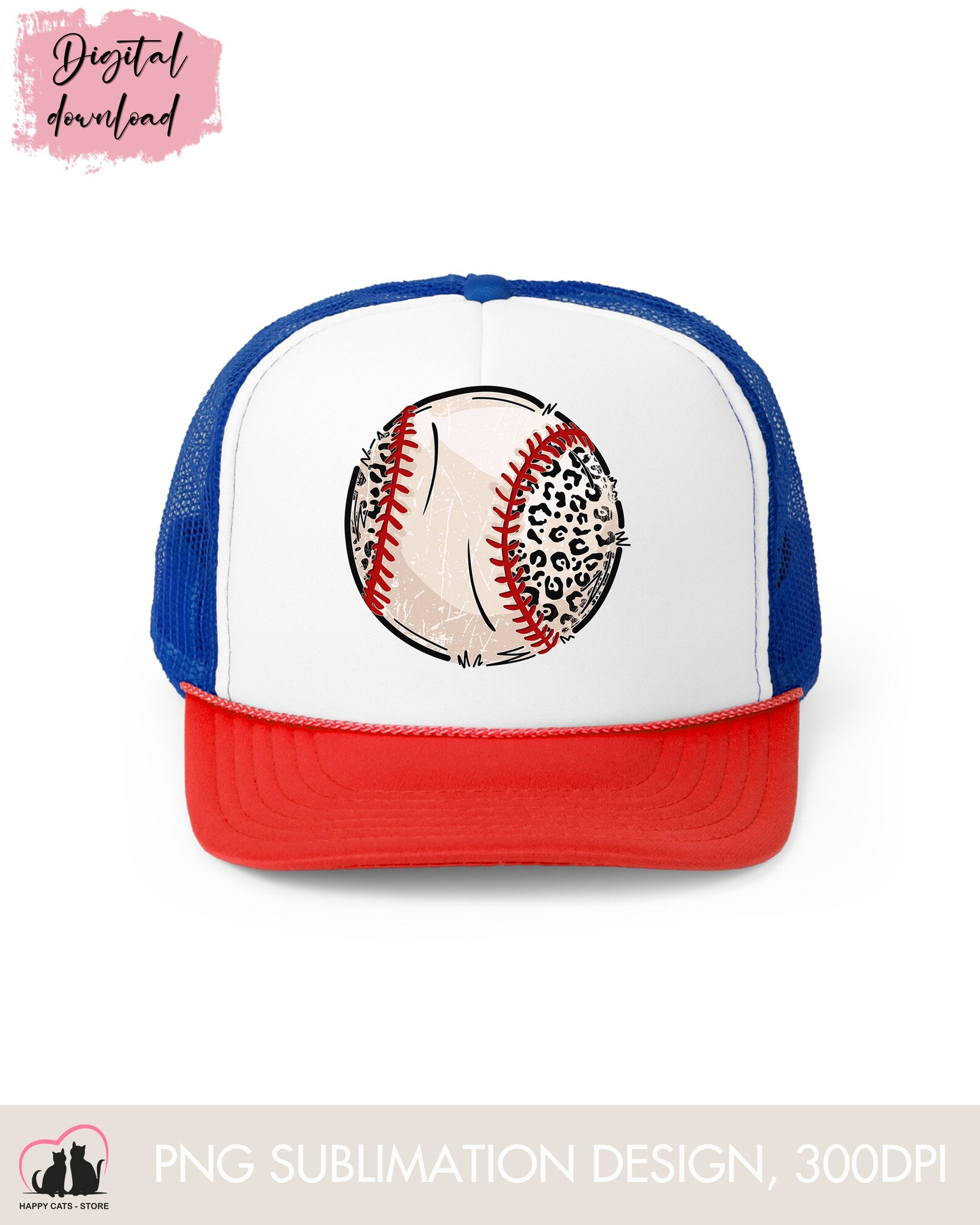 Hand Drawn Baseball Sublimation Design Retro Baseball - Etsy