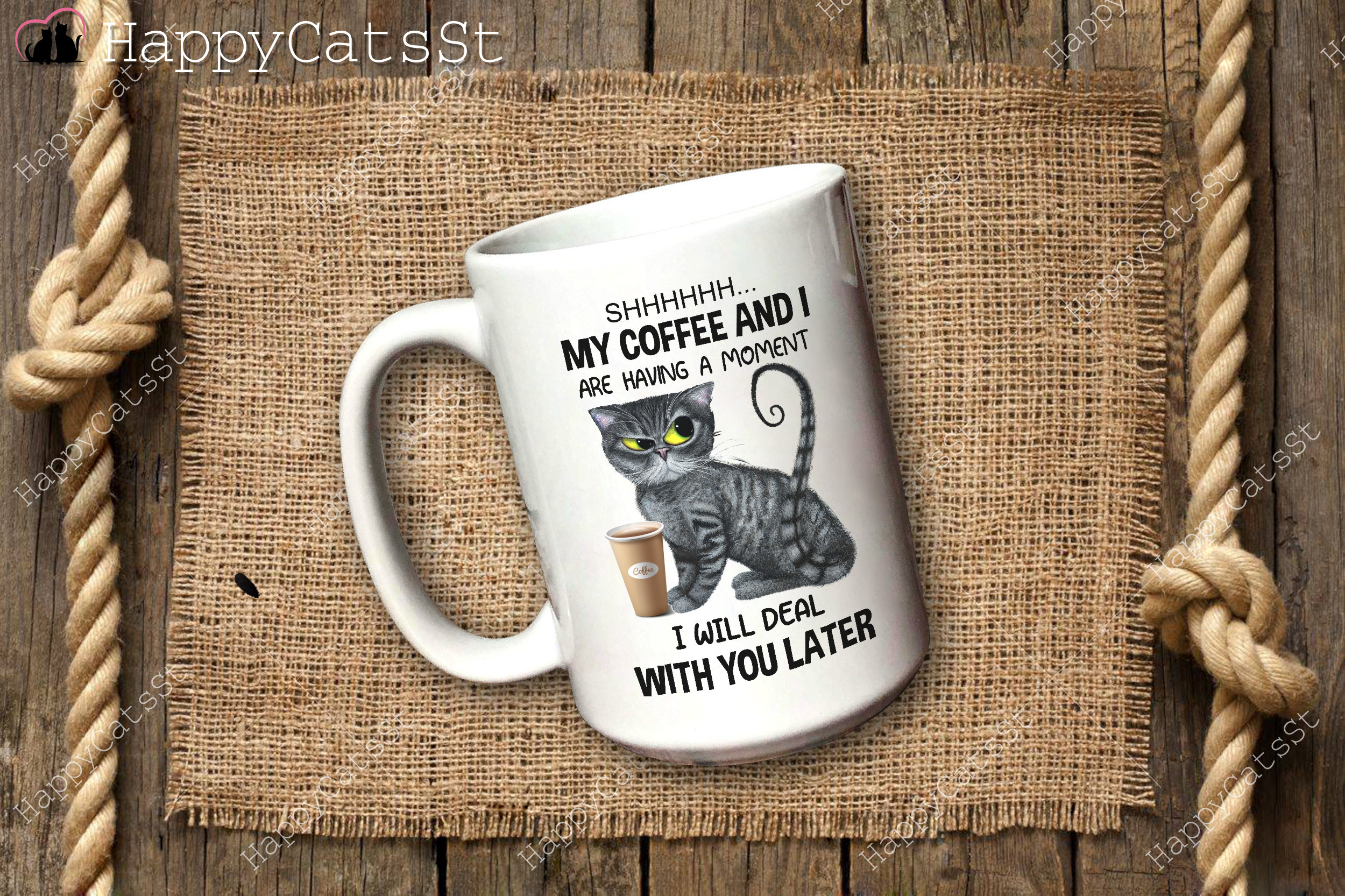 CAT SAYINGS MUG Funny Cat Quotes Mug Crazy Cat Lady Mug - Etsy