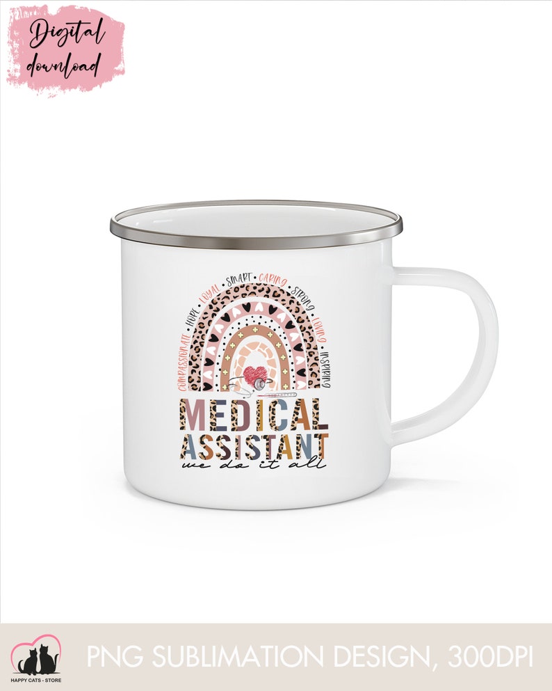 Leopard Medical Assistant Sublimation Designs Downloads - Etsy
