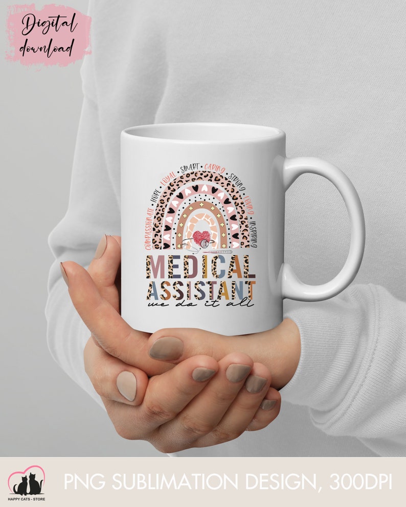 Leopard Medical Assistant Sublimation Designs Downloads - Etsy
