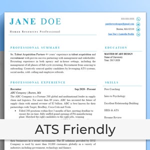 Early Career Professional Resume Template - Etsy