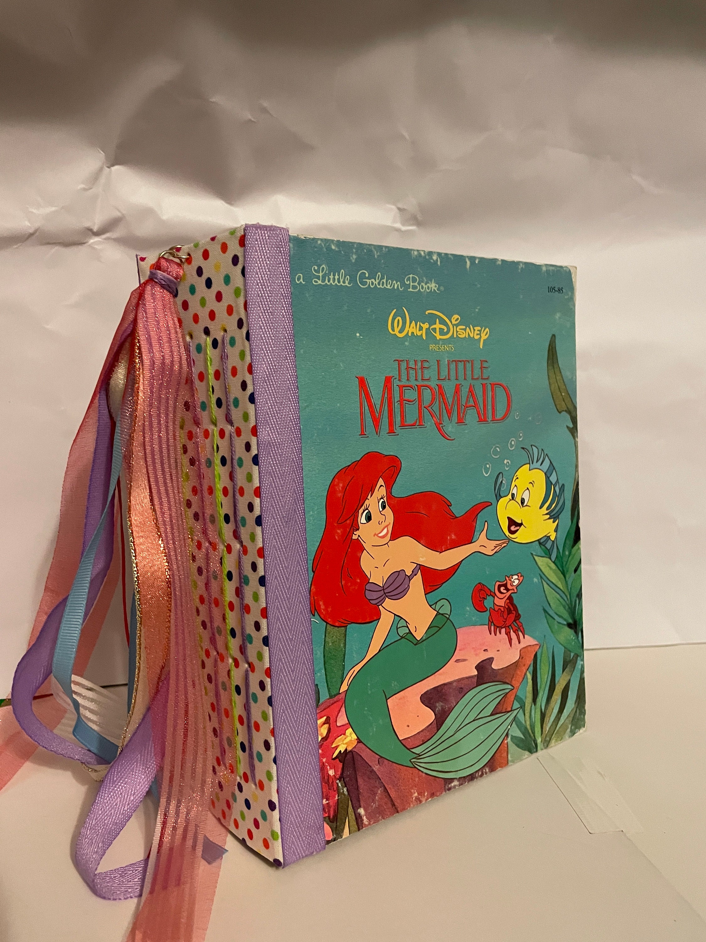 The Little Mermaid Little Golden Book Junk Journal | Etsy