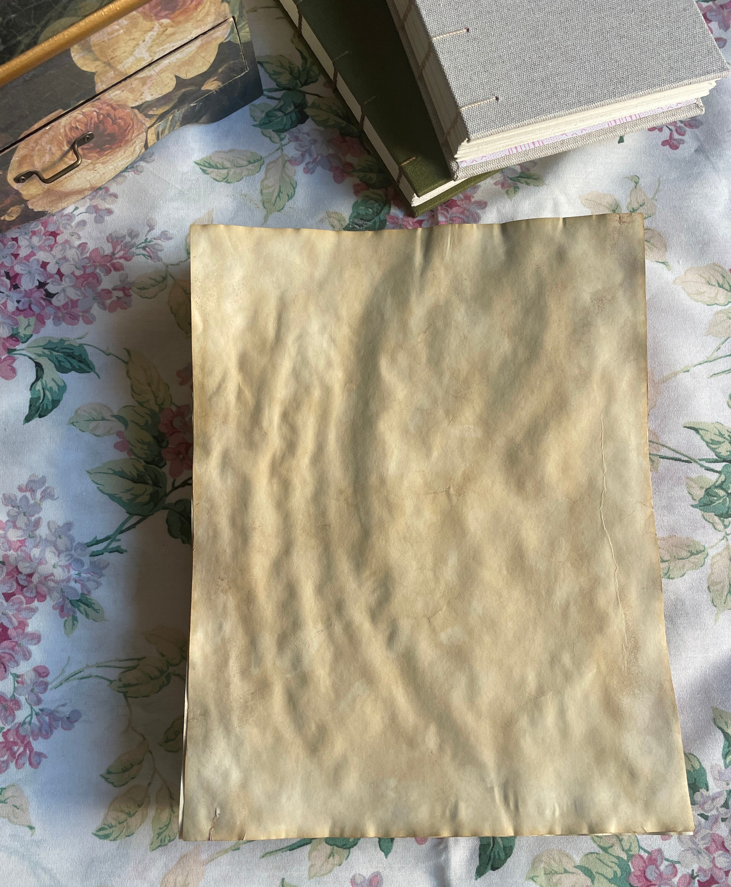 Tea Dyed Paper, 25 Sheets - Etsy