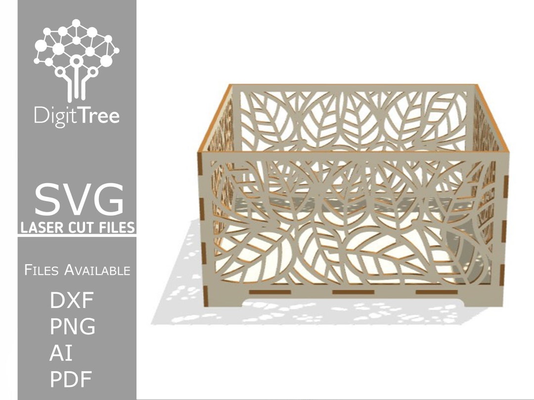 Flower Box SVG / Laser Cut Files SVG / DXF Vector Plans / - Etsy