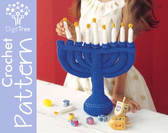 Crochet Menorah Pattern - Etsy