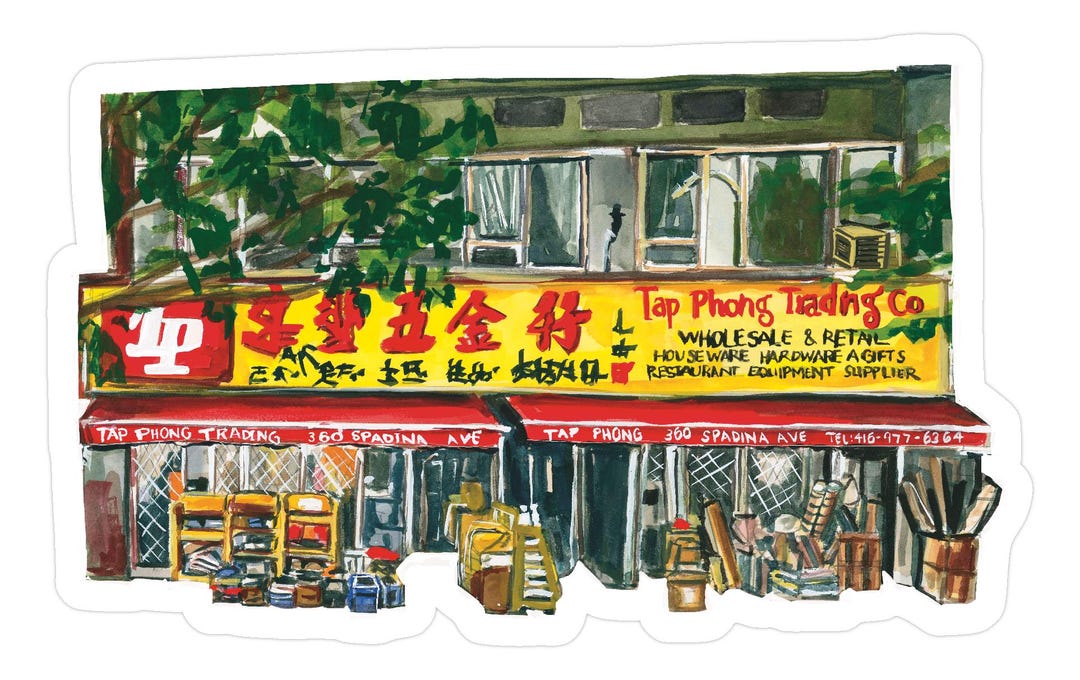 Tap Phong Store Sticker – Toronto Chinatown Foodie Vinyl Sticker ...