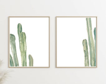 Cactus Art Print Wall Decor Watercolor Painting - Etsy
