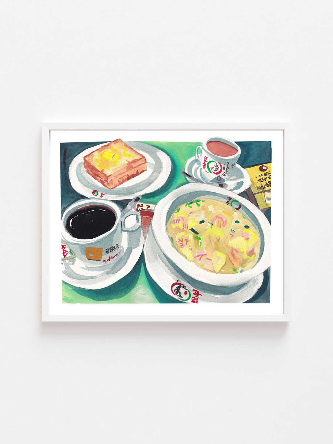 Hong Kong Breakfast Wall Art Noodle Art Hong Kong Food - Etsy New Zealand