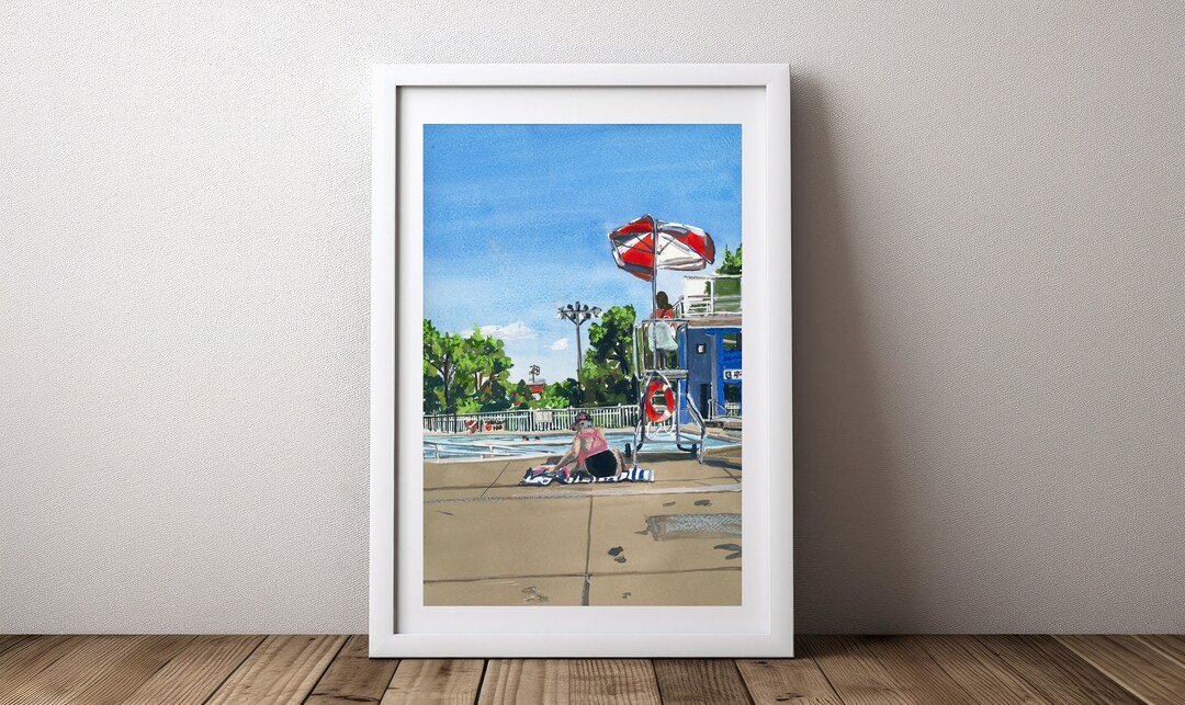 Pool Day Wall Art, Summer Beach Poster, Summer Inspired Tropical Wall ...