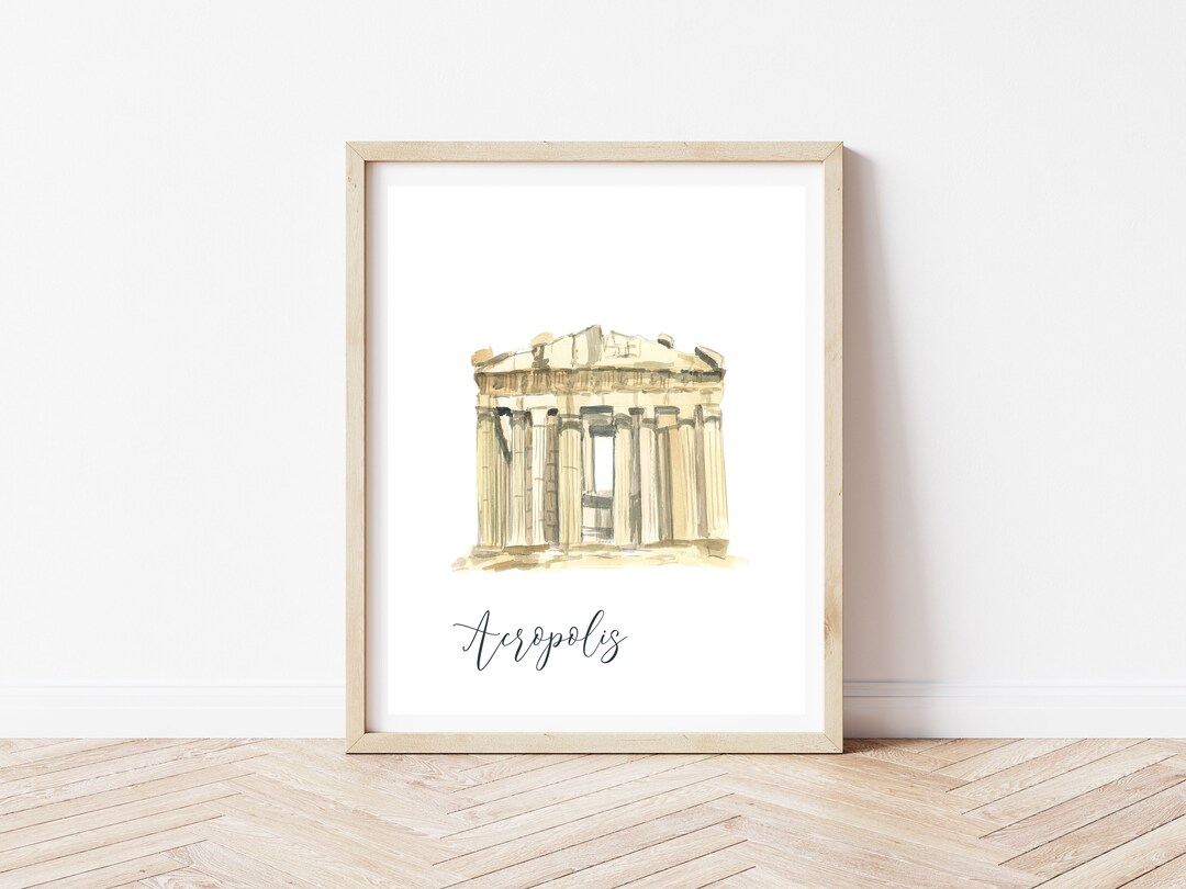 Acropolis Wall Art, Acropolis Print, Parthenon Poster, Greece Print ...