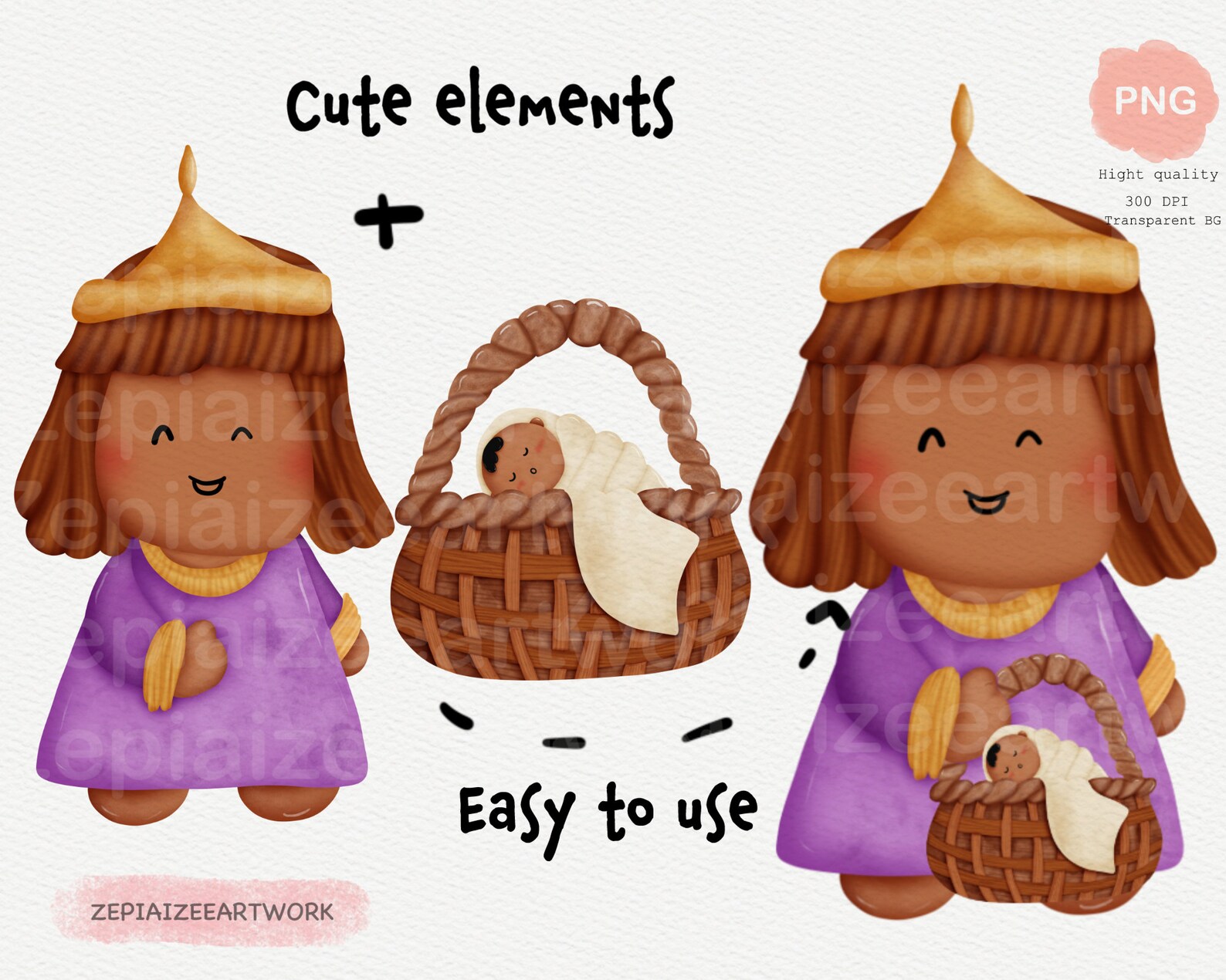 Birth of Moses,bible Story Clipart, Baby Moses,bible for Kid Printable ...