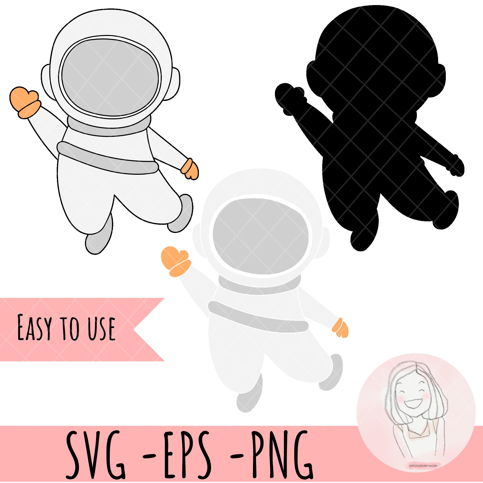 Astronaut SVG Space Aero Craft Design Digital Download - Etsy