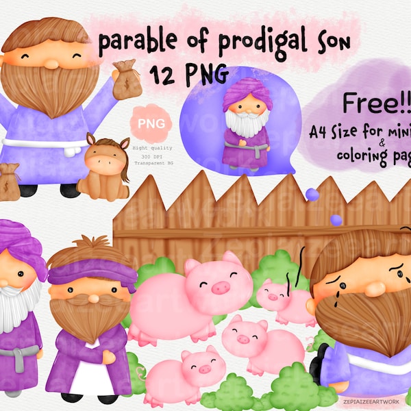 The Prodigal Son Clipart - Etsy
