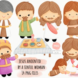 Jesus Anointed by a Sinful Woman Clipart.sinful Woman Anoints Jesus in ...