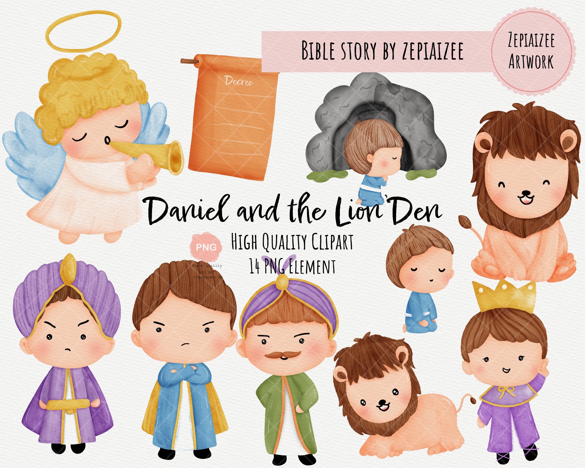 Daniel Bible Clip Art