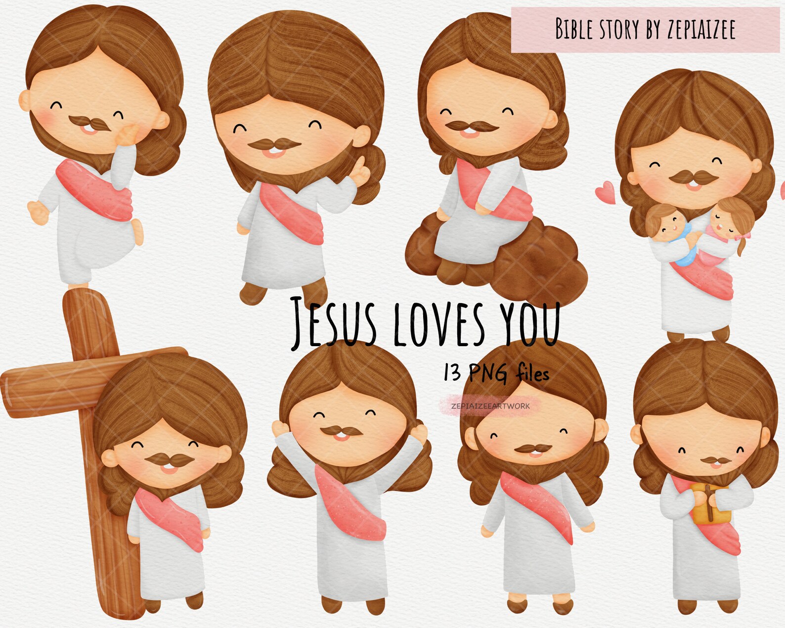 Biblical Digital Art Jesus With Children Clipart.inspiring Spiritual ...