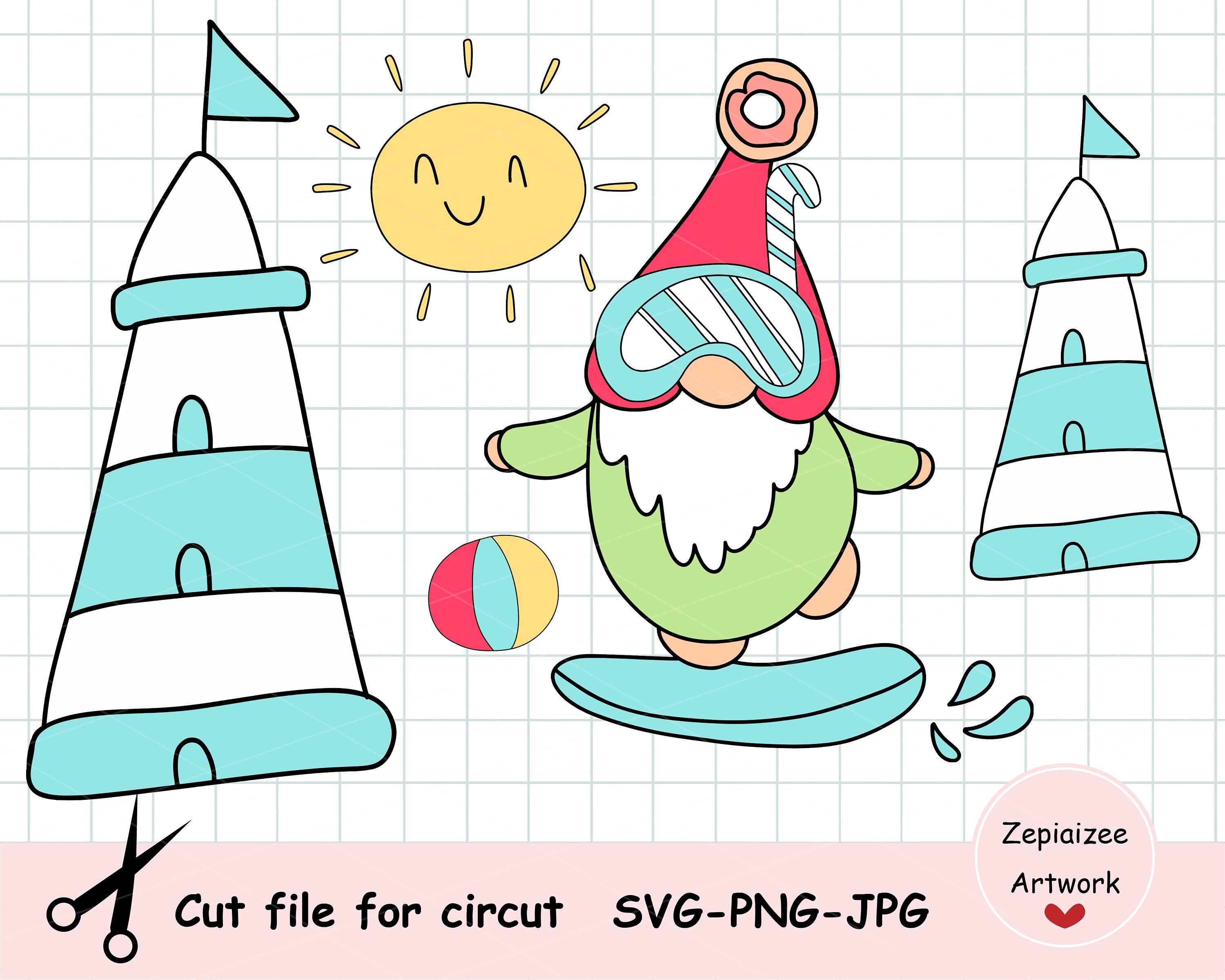 Summer Gnome Svg,gnome Summer for Cricut,summer Holiday,gnome Svg,gnome ...