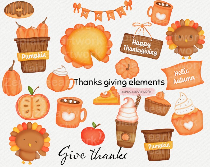 Watercolor Thanksgiving Gnome Bundle,gnome Thanksgiving Png,gnome ...