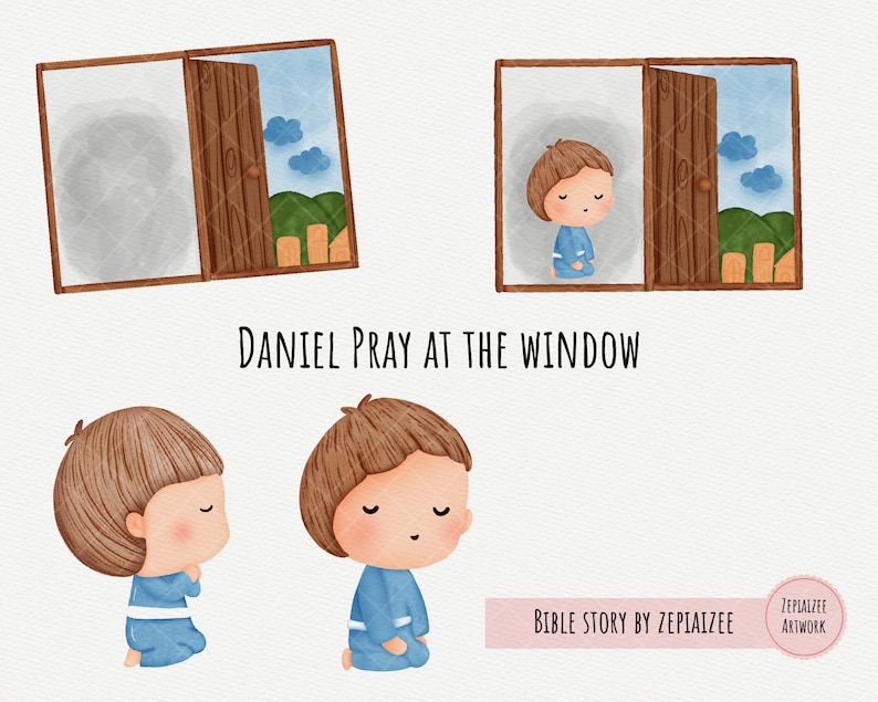 Daniel and the Lion Den Clipart.bible Story for Kid.christian Clipart ...