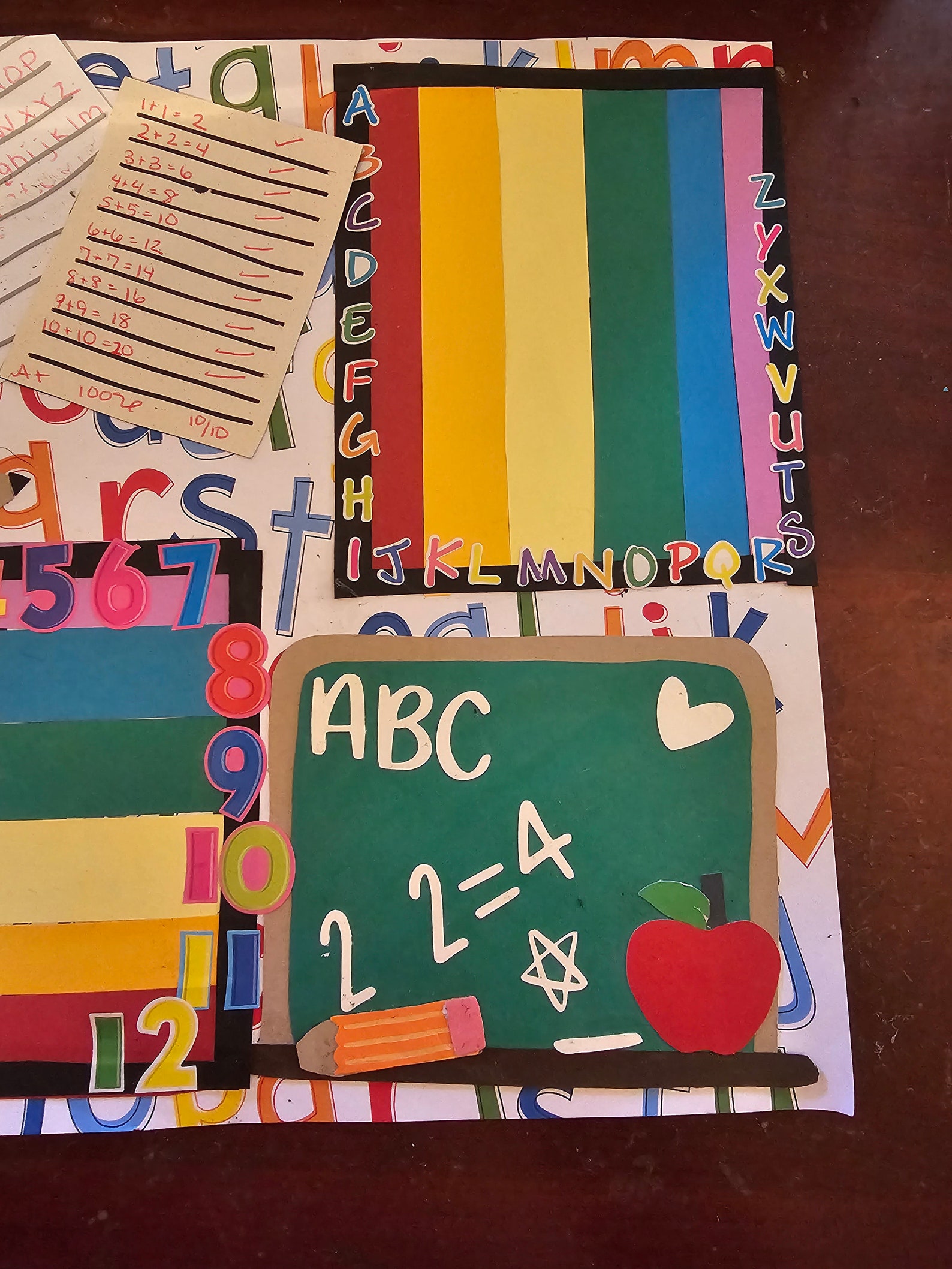 School Themed Scrapbook Page - Etsy