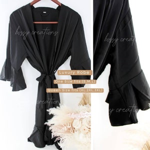 Black Bride Gift Box Set With Robe Satin Bridal Engagement Basket ...