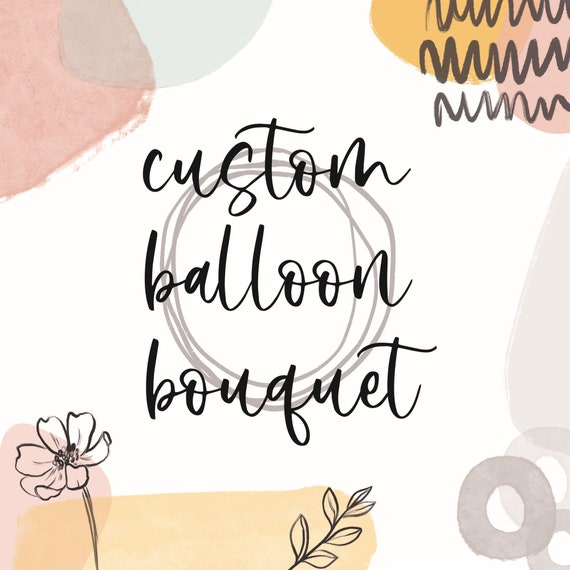 Custom Colors Balloon Bouquet Build Your Own Color Balloons - Etsy