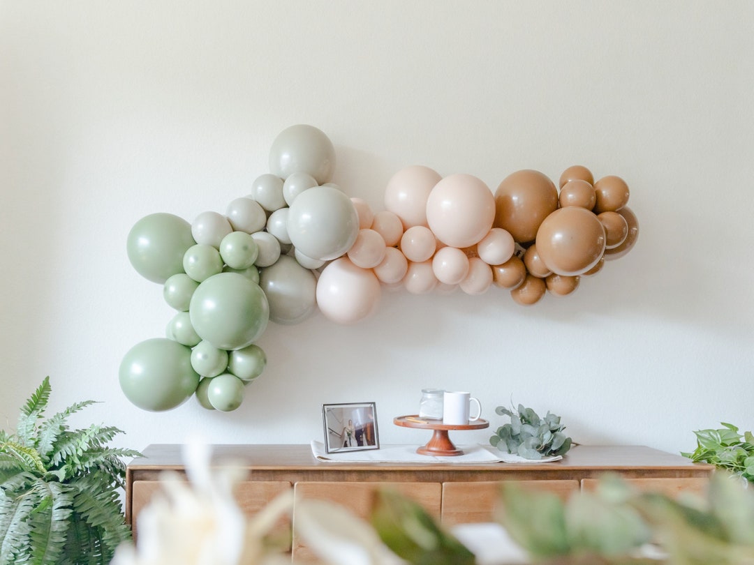 Joshua Tree Balloon Garland Kit Eucalyptus Grey Blush Mocha Balloons ...