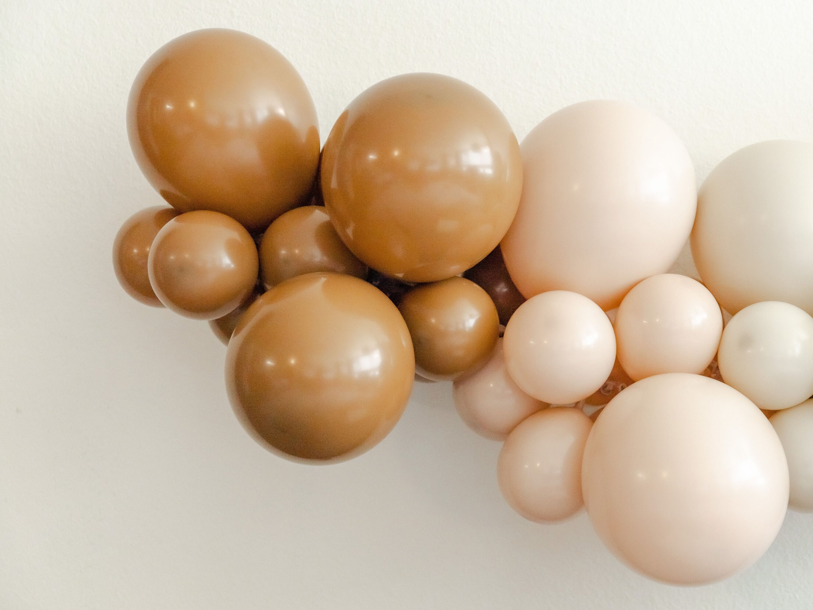 In the Buff Neutral Balloon Garland Kit With Mocha Cameo Pale - Etsy