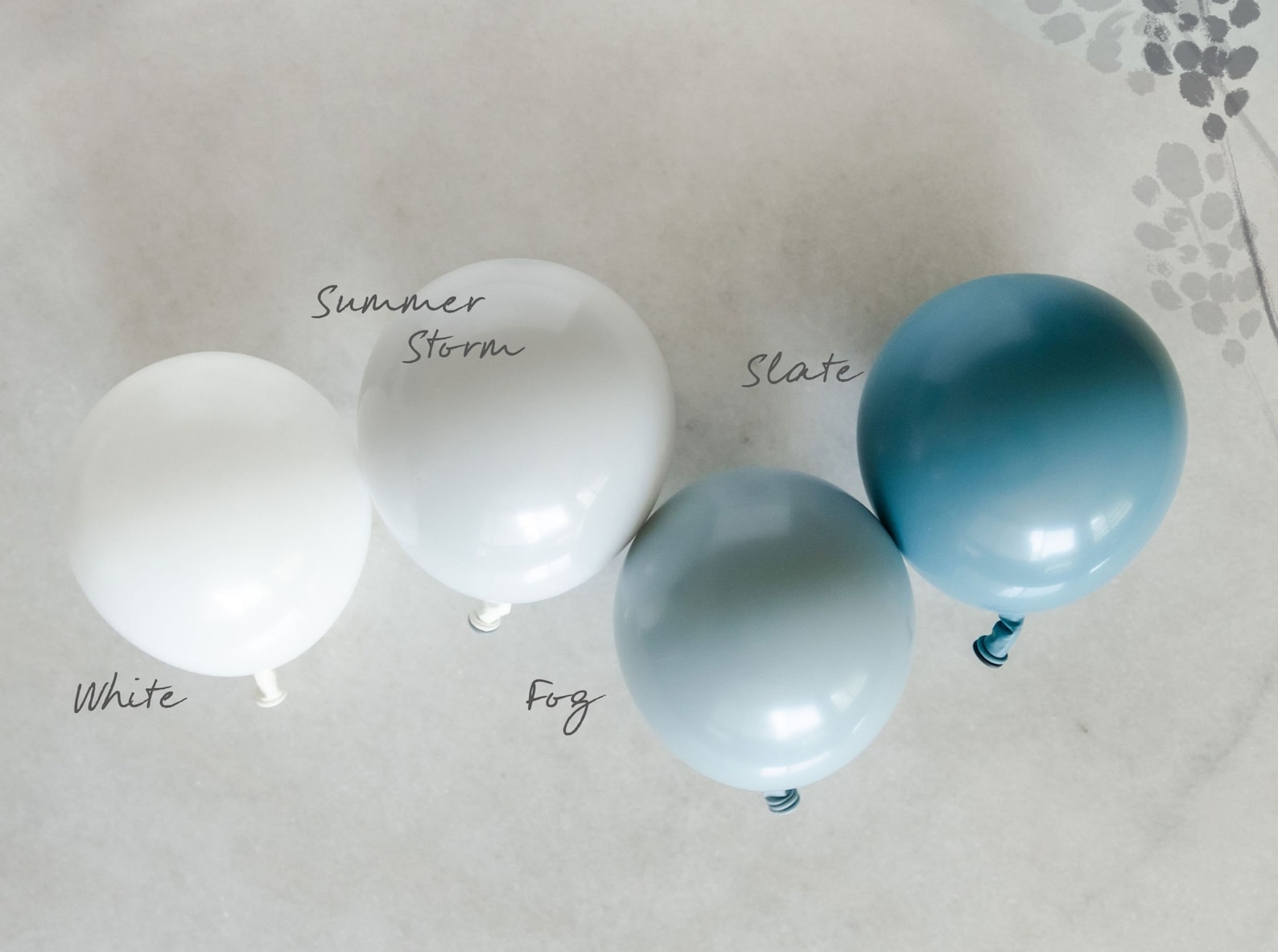 Pacific Balloon Garland Kit With Shades of Blue Slate Blue - Etsy