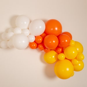 Candy Corn Balloon Garland Kit With Yellow, Orange & White for ...