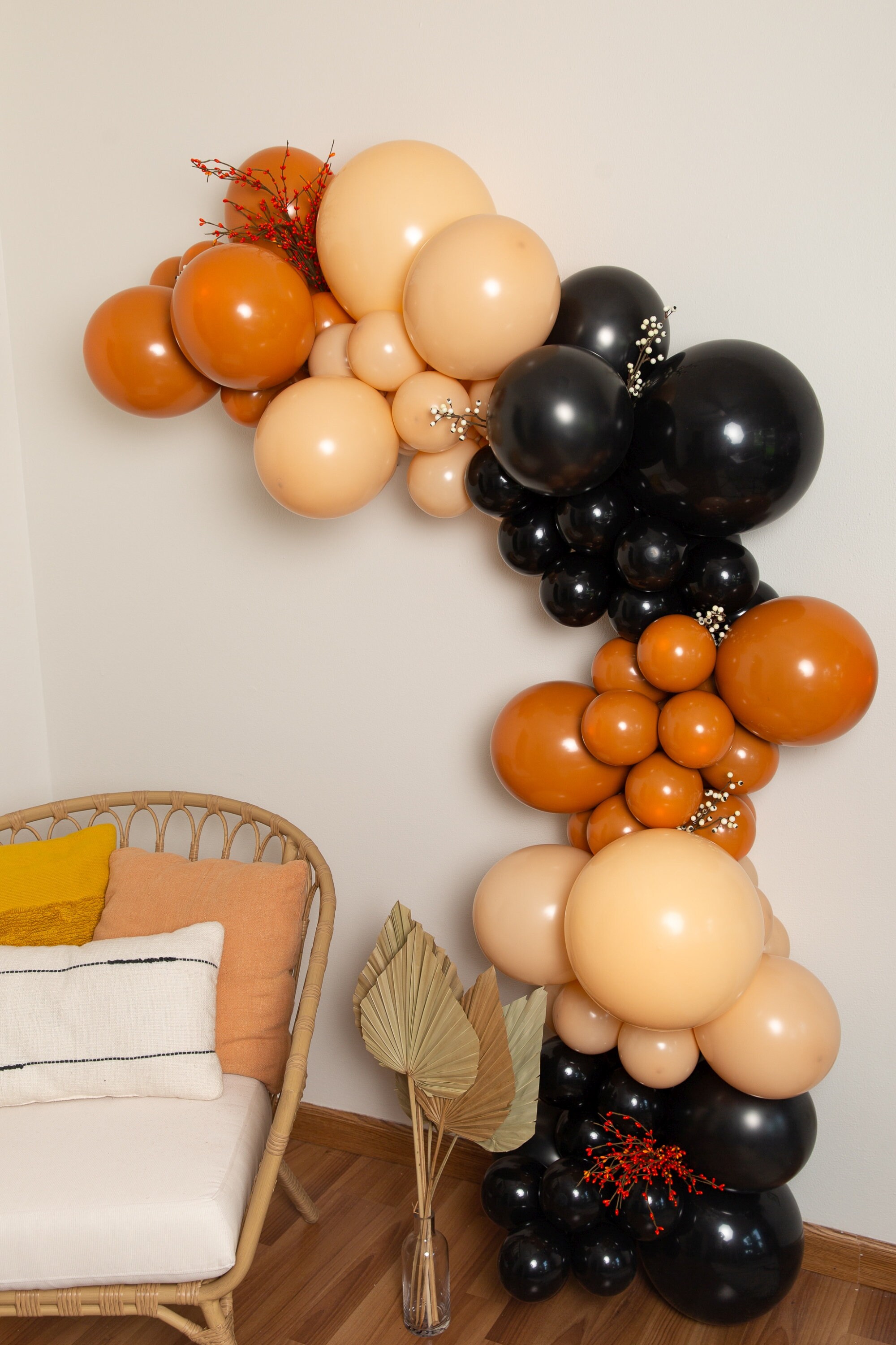 Prospect Park Balloon Garland Kit With Blush Citrus and Black - Etsy