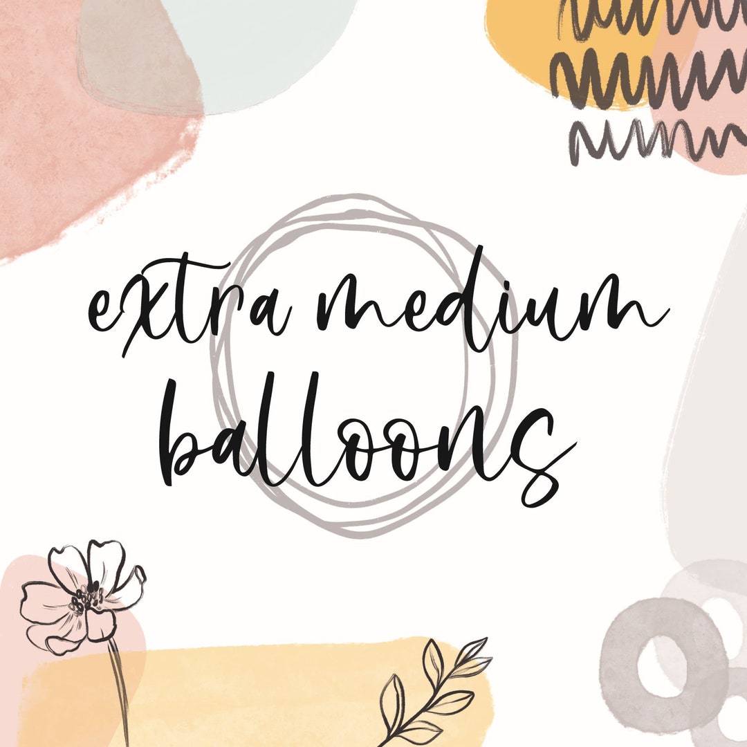 Extra Medium Balloons - Etsy