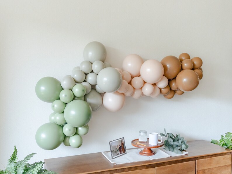 Joshua Tree Balloon Garland Kit Eucalyptus Grey Blush Mocha - Etsy