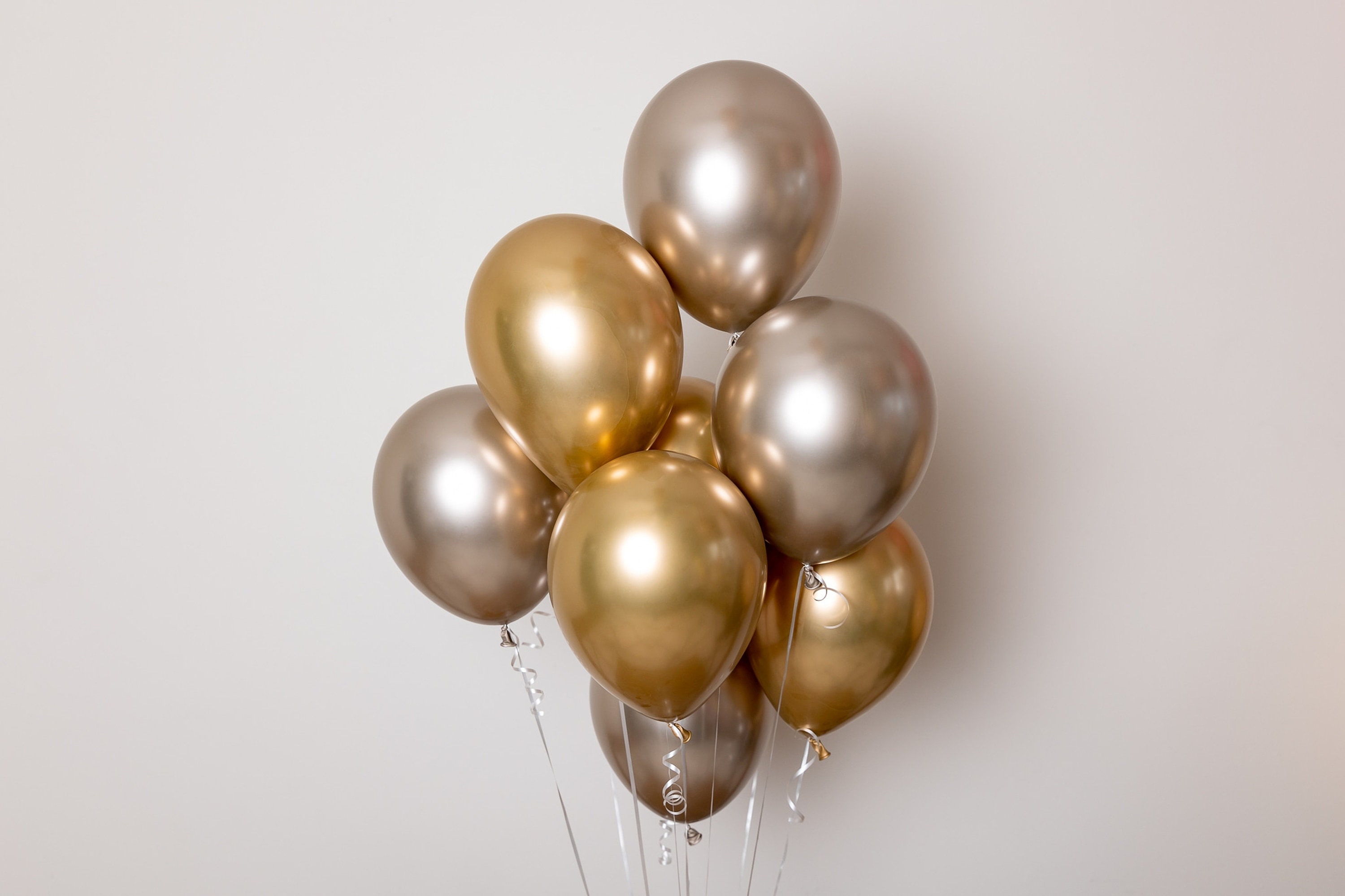 Heavy Metal Balloons With Chrome Gold and Champagne for Glamorous ...