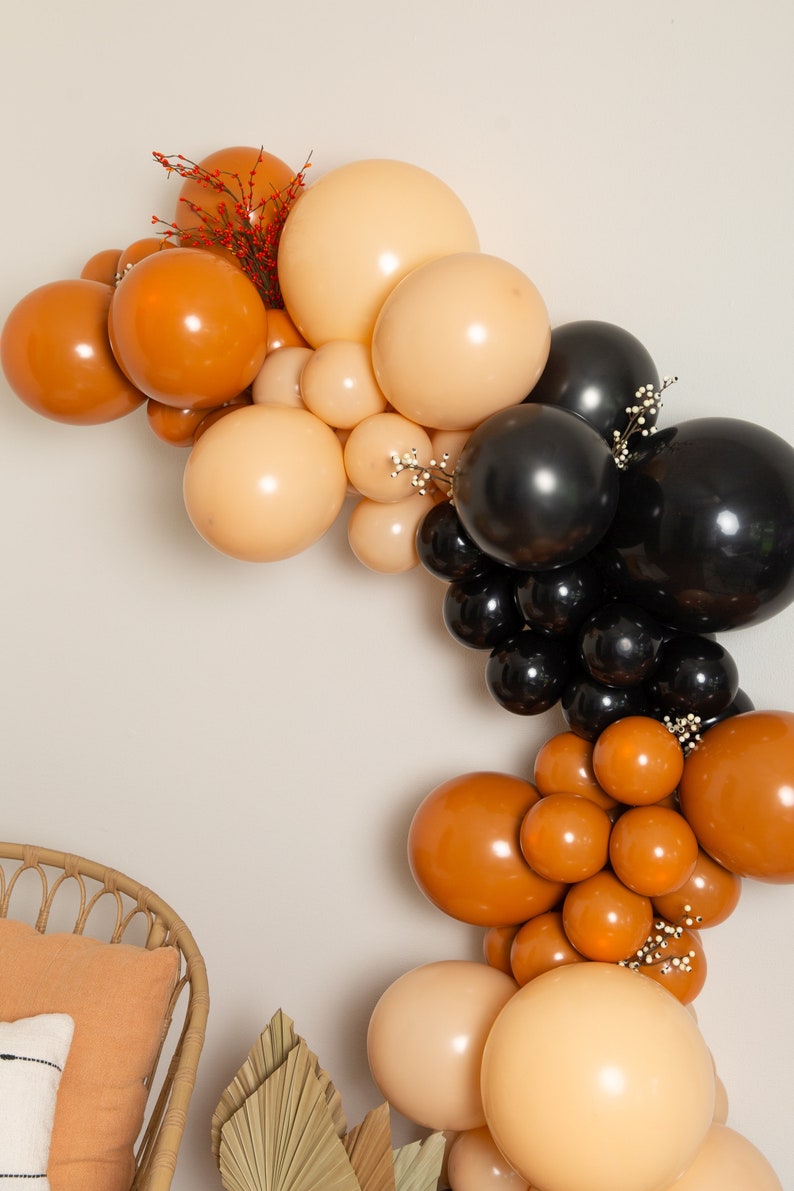 Prospect Park Balloon Garland Kit With Blush Citrus and Black - Etsy