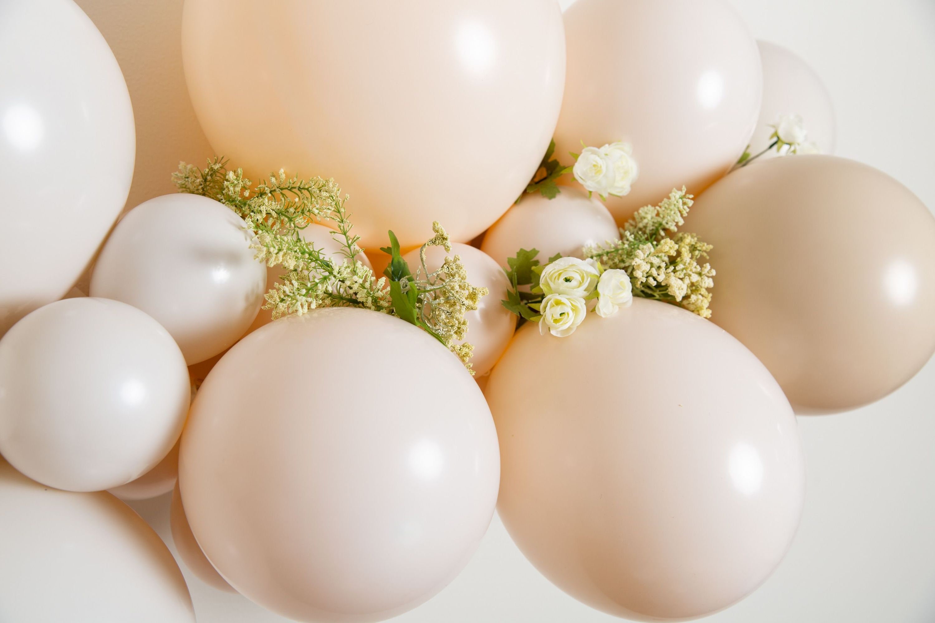 Cream Puff Balloon Garland Kit With Various Shades of Whites - Etsy