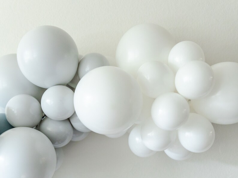 Pacific Balloon Garland Kit With Shades of Blue Slate Blue - Etsy