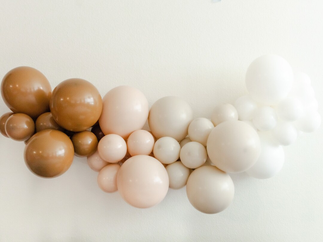 In the Buff Neutral Balloon Garland Kit With Mocha Cameo Pale Sand ...