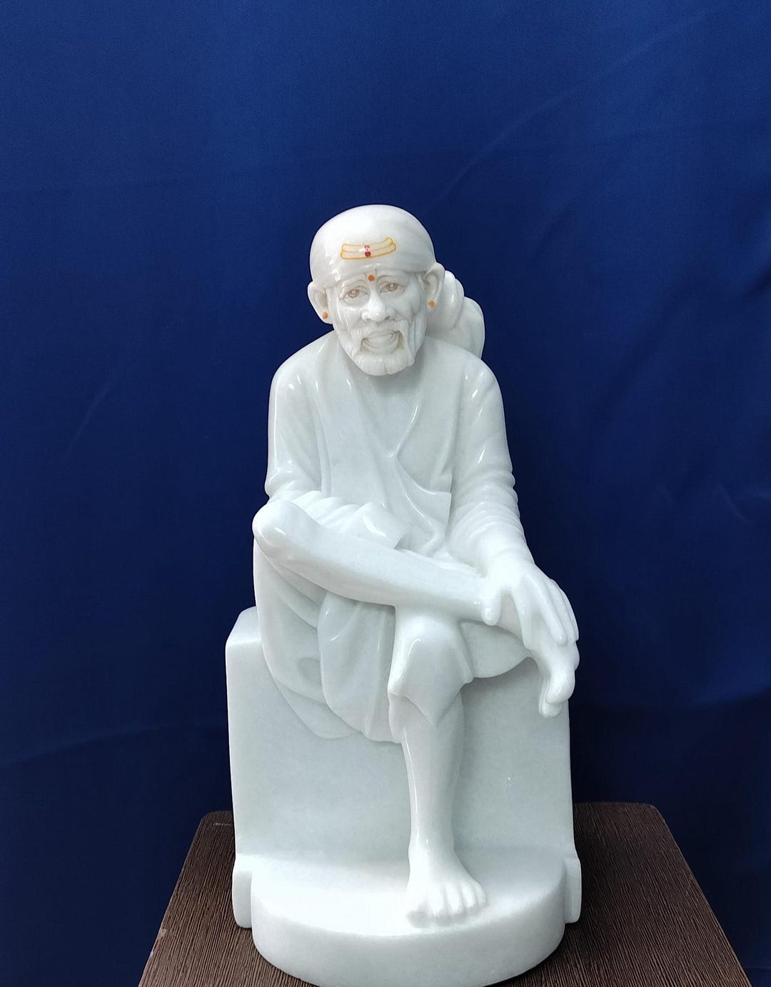 15 Inch Sai Baba Marble Statue | Small Gifted Sai Baba Statue | Home ...